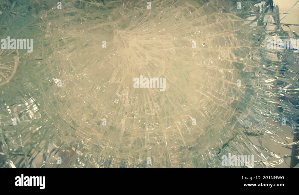 Armored glass withstood the shots from a Kalashnikov AK-47 Stock Video ...