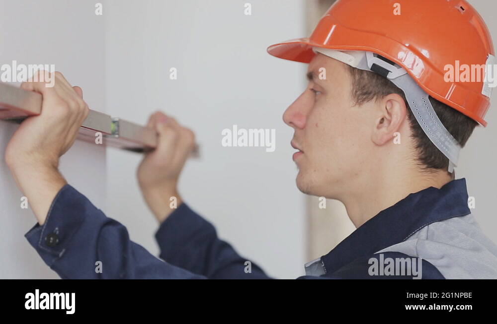 Construction wall level check Stock Videos & Footage - HD and 4K Video ...