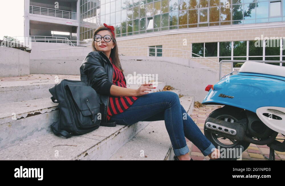 Young woman smoking cigarette sitting Stock Videos & Footage - HD and ...