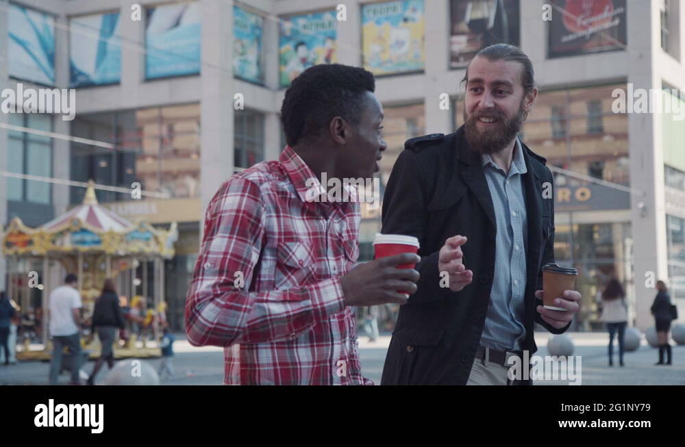 Two different people having a conversation Stock Video Footage - Alamy