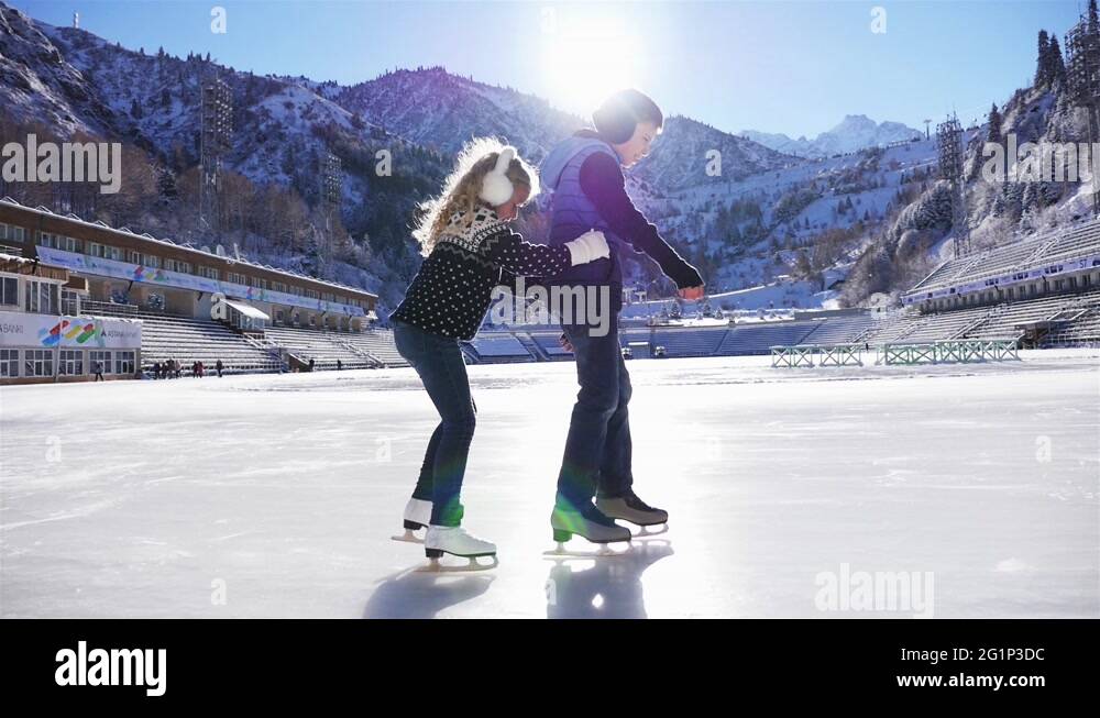 Outdoor ice skating children Stock Videos & Footage - HD and 4K Video ...