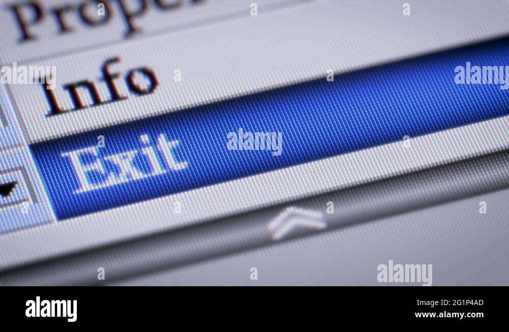 Exit button. Looping. My own design of program menu Stock Video Footage ...