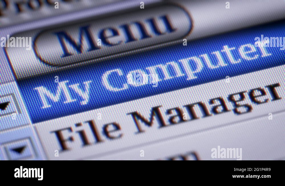 My computer. Looping. My own design of program menu Stock Video Footage ...