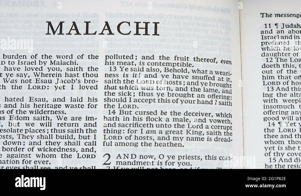 Malachi bible Stock Videos & Footage - HD and 4K Video Clips - Alamy