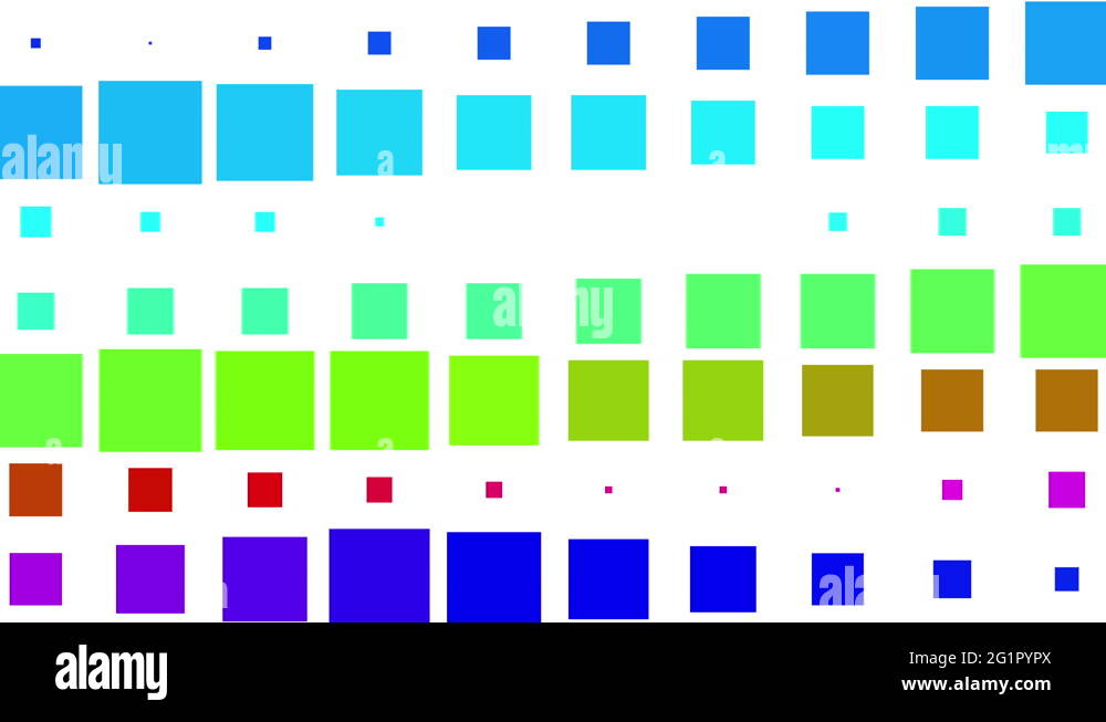 4k vj square neon light array matrix background cube big data database ...