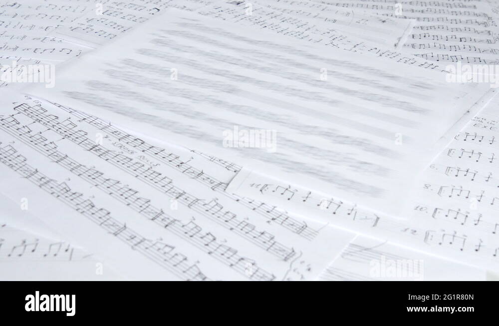 Handwritten musical notes Stock Videos & Footage - HD and 4K Video ...