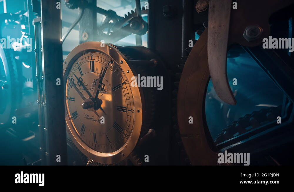 Ancient Clock Mechanism Inside Of A Tower Stock Video Footage - Alamy