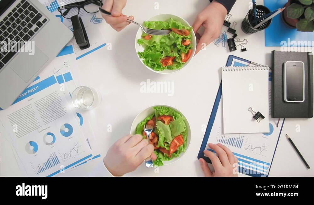 Business people eating office desk Stock Videos & Footage - HD and 4K ...