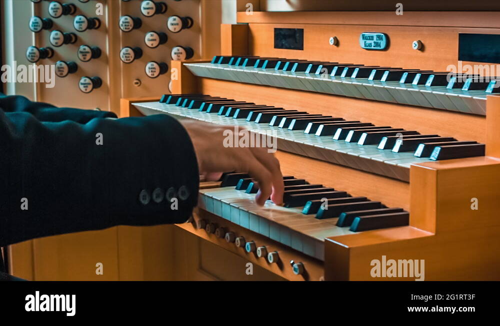 Organist Playing On A Pipe Organ Stock Video Footage - Alamy