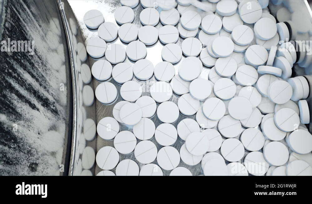 Process of production of pills, tablets. Industrial pharmaceutical ...