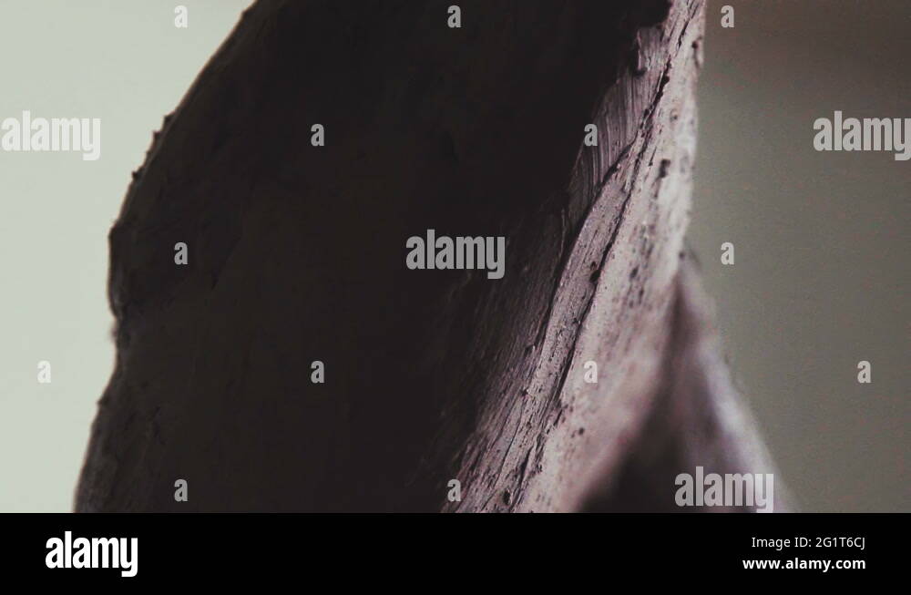 Modeling of clay. Clay: texture and process of modeling Stock Video ...