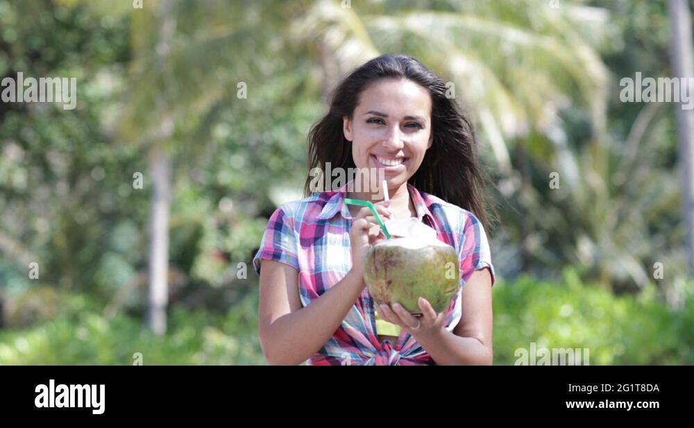 Young smiling girl coconut Stock Videos & Footage - HD and 4K Video ...