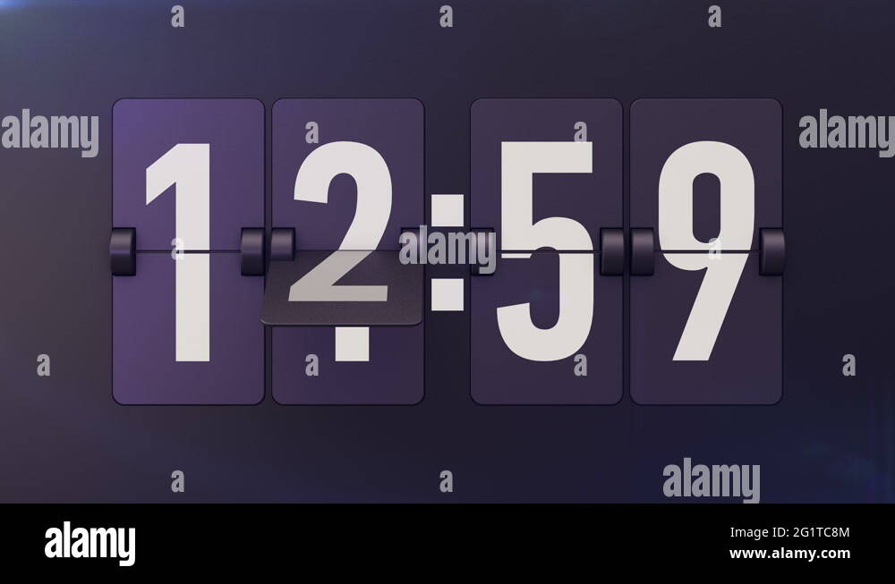 Flip clock numbers retro countdown animation Stock Videos & Footage ...