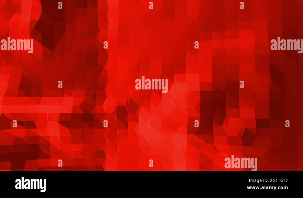 Abstract red low poly surface as element motion graphic in stylish low ...
