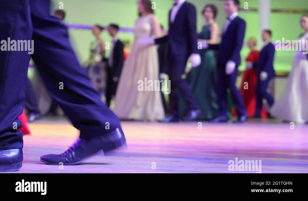 Pairs are dancing March Carousel and waltz dances of 19th century at ...