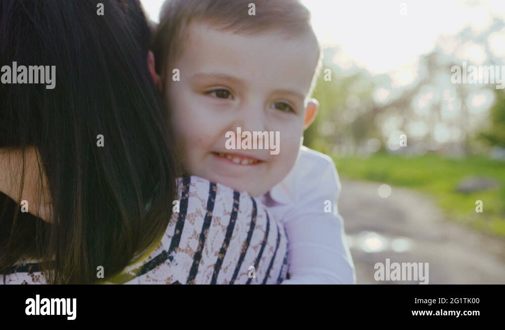 Cute Little Boy Mother Posing Stock Videos And Footage Hd And 4k Video 8608