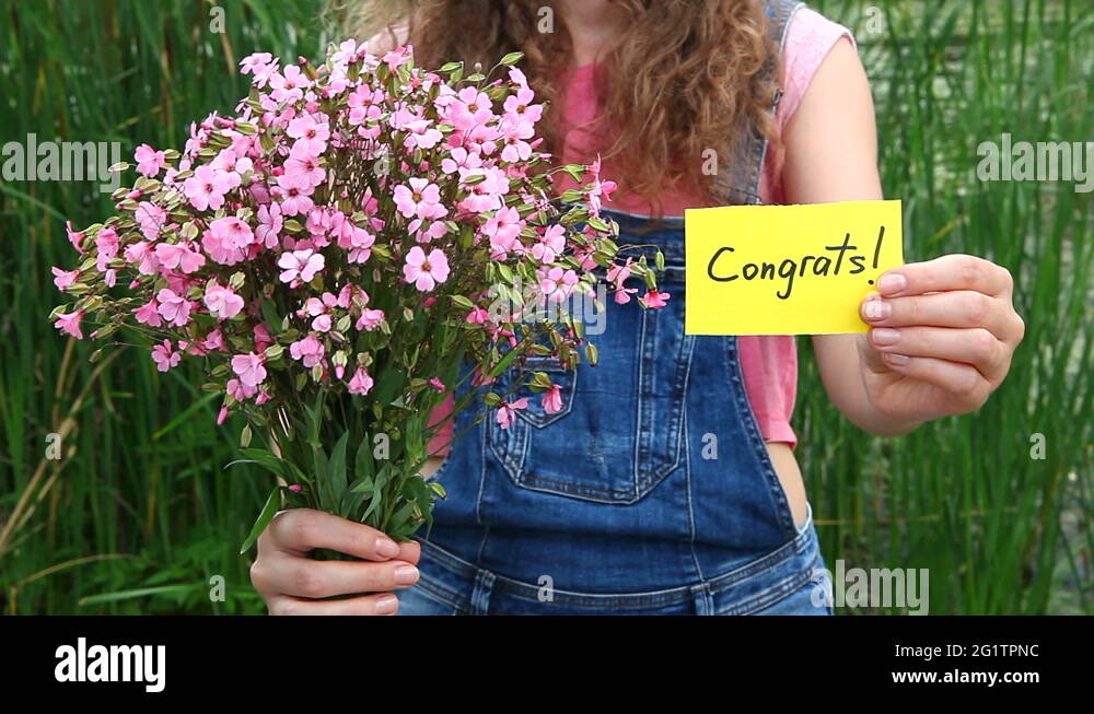 Congratulations card with flowers Stock Videos & Footage - HD and 4K ...