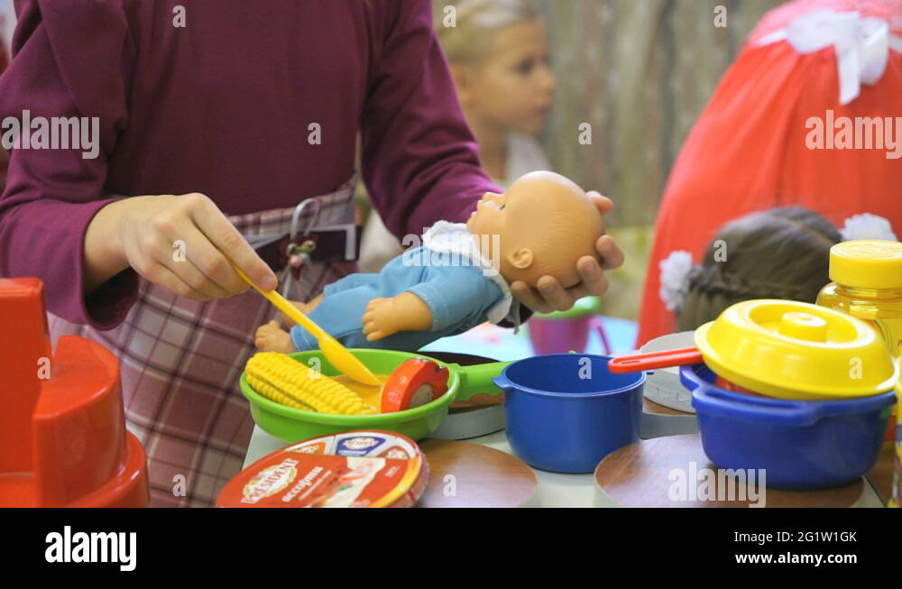 Child girl feeding her doll Stock Videos & Footage - HD and 4K Video ...