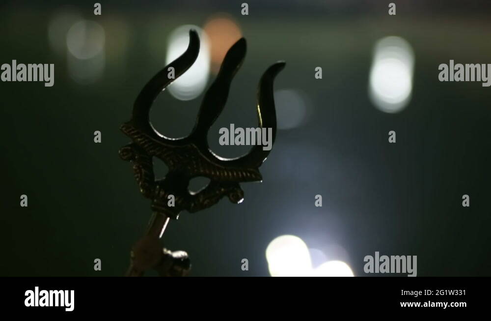 Trishul - a symbol of Hindu god Shiva. Trident is a Mahadeva symbol ...