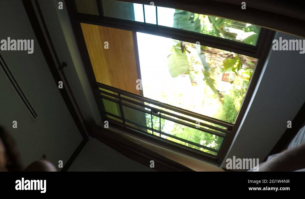 Beautiful Woman Waking Up Man Sitting On Him Lying In Bed In Morning ...