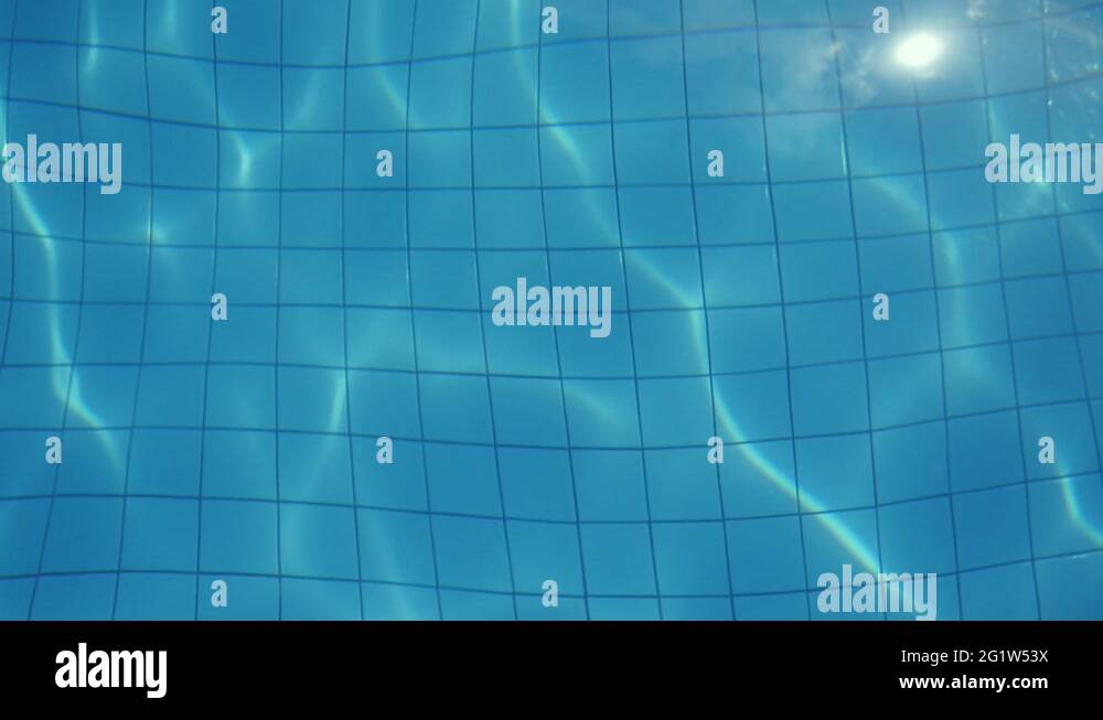 Refraction of sunlight in swimming pool water in slow motion. 1920x1080 ...