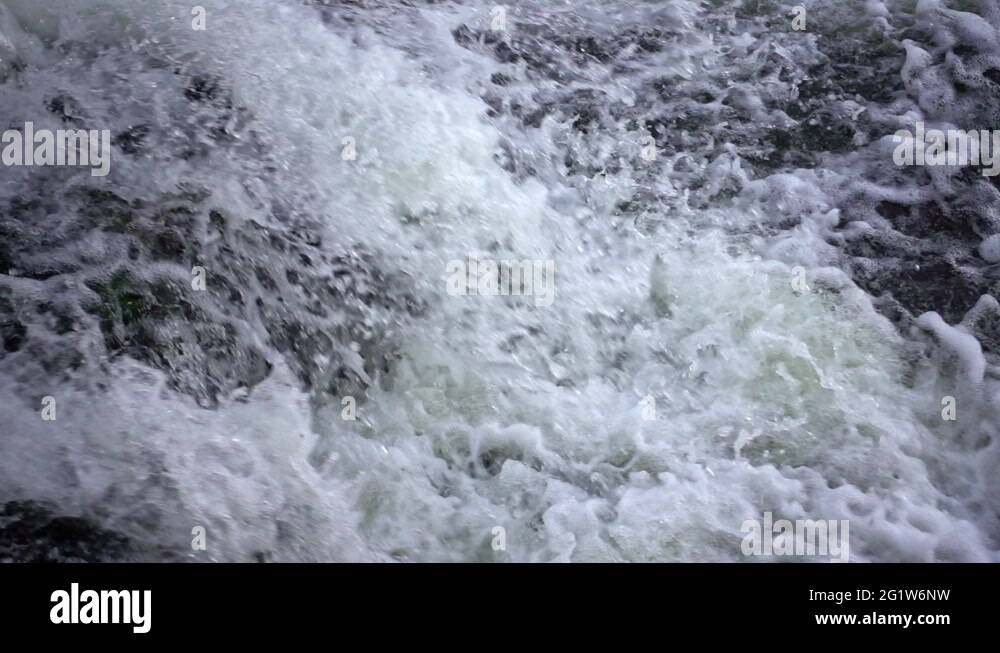 Powerful waterfall in slow motion Stock Video Footage - Alamy