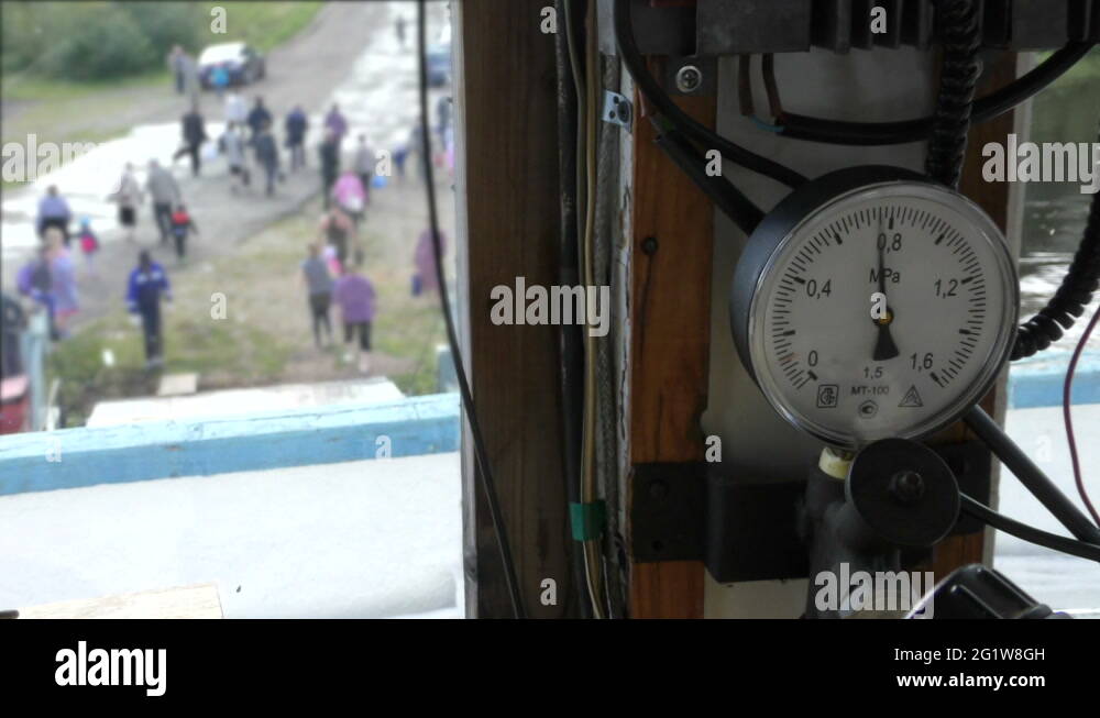 the barometer at the ship Stock Video Footage - Alamy