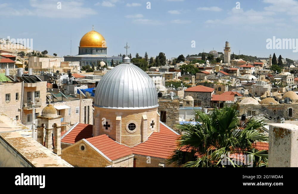 Jerusalem panoramic roof view Stock Videos & Footage - HD and 4K Video ...