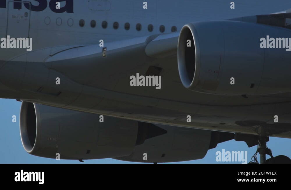 Close up of Airbus A380-800 fuselage Stock Video Footage - Alamy