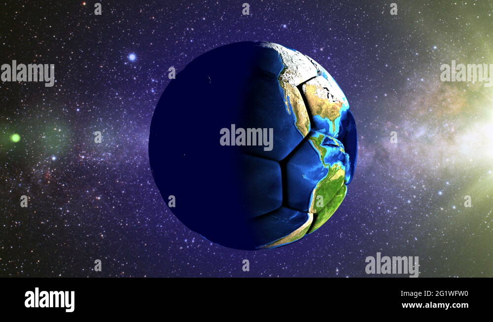Planet Earth in the form of a ball in space, maps and textures provided ...