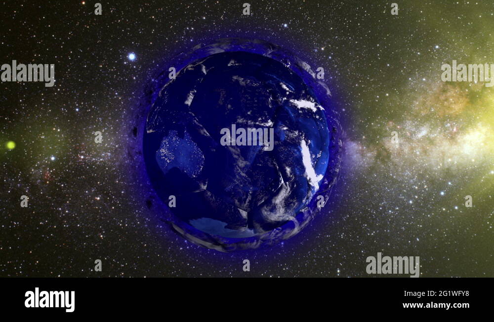Planet Earth in the form of a ball in space, maps and textures provided ...