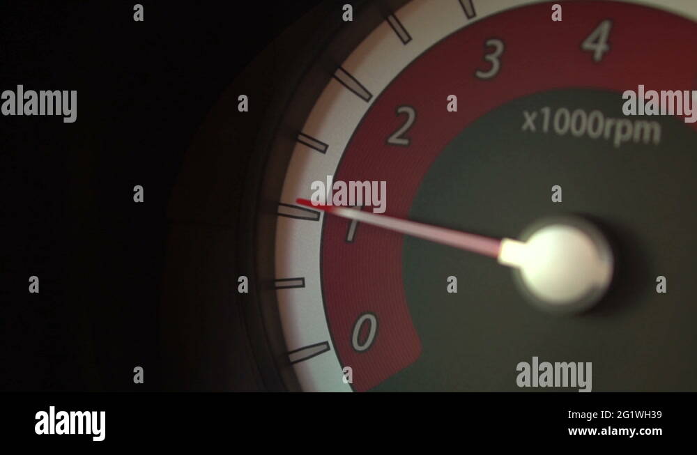 dial of the car tachometer. the arrow moves. Slow motion Stock Video ...