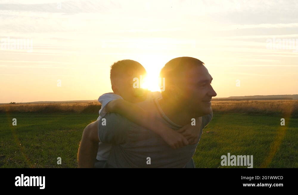 Man carrying happy boy in a field Stock Videos & Footage - HD and 4K ...