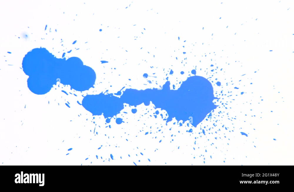 Blue liquid ink dripping on Stock Videos & Footage - HD and 4K Video ...