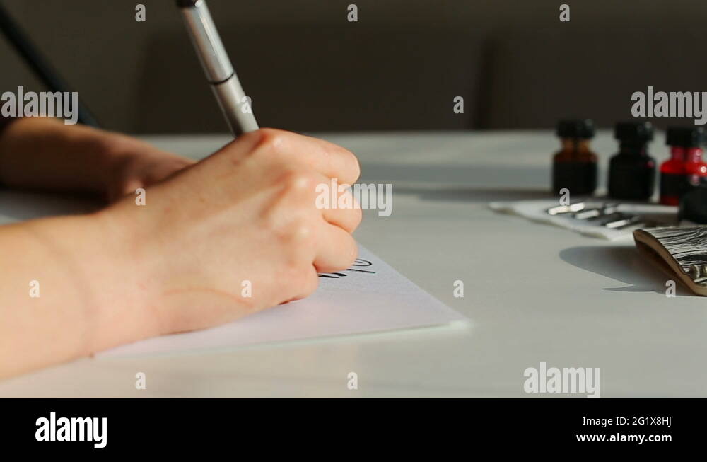 Pen and ink writing Stock Videos & Footage - HD and 4K Video Clips - Alamy