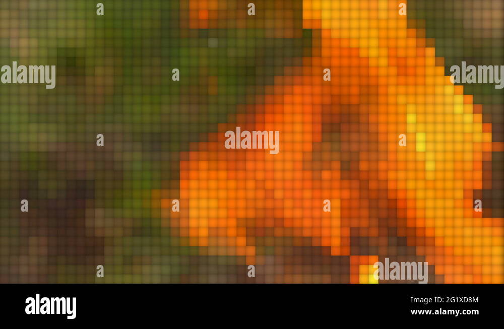 burning flame. pixel background Stock Video Footage - Alamy