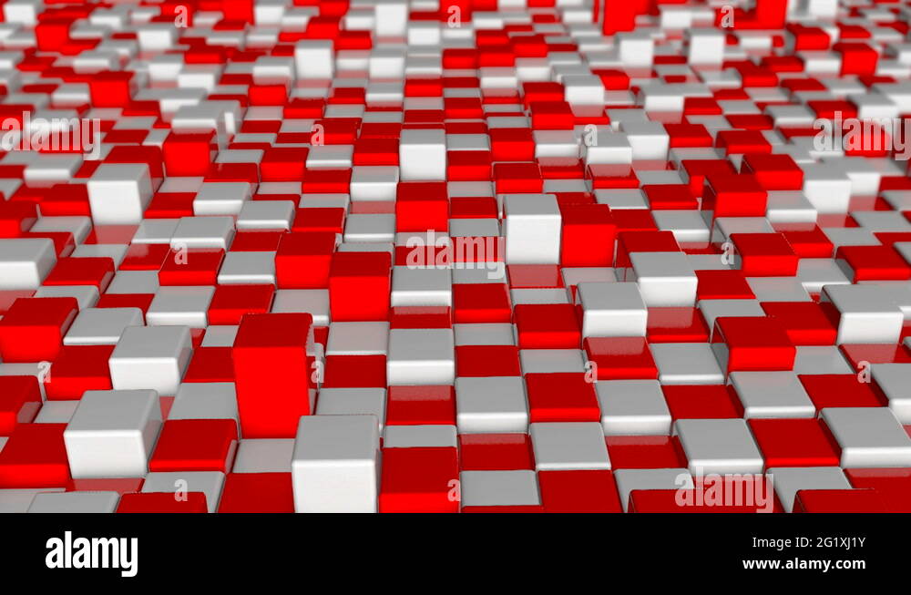 Abstract background red white squares Stock Videos & Footage - HD and ...