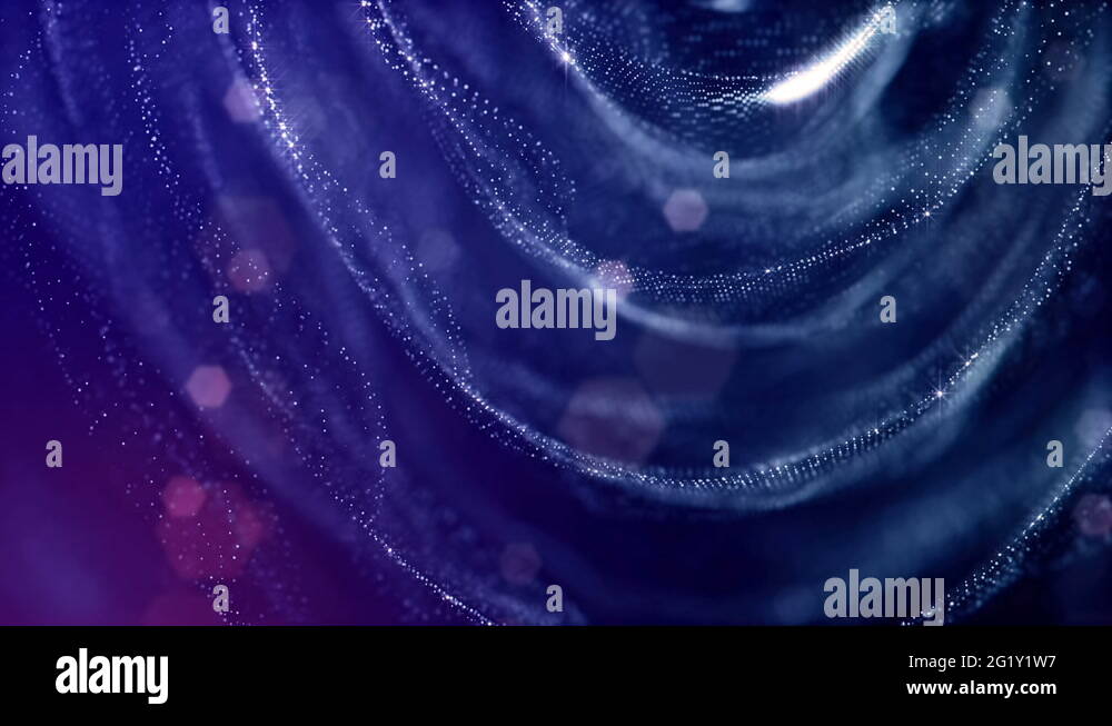blue violet loopable abstract particle background with depth of field, glow Stock Video Footage ...
