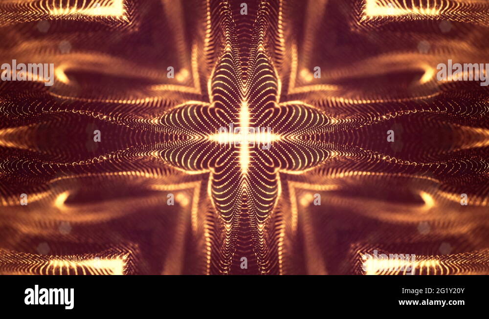 gold loopable abstract particle background with depth of field, glow sparkles of Stock Video ...