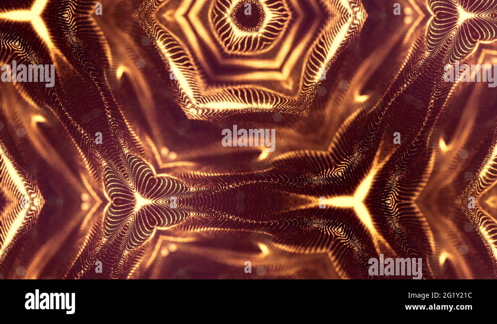 gold loopable abstract particle background with depth of field, glow sparkles of Stock Video ...
