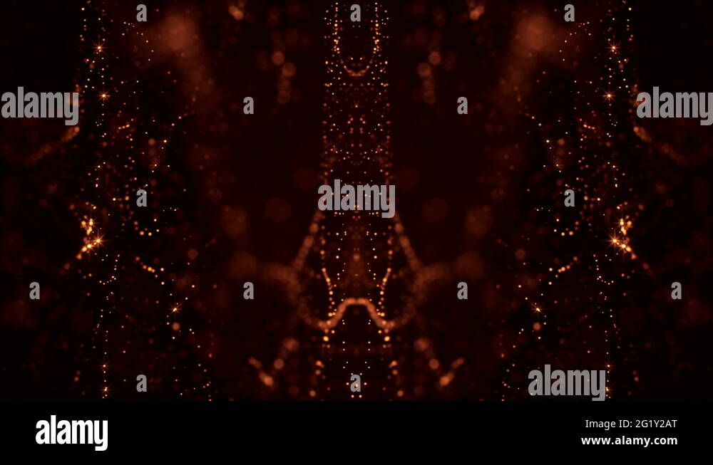 gold loopable abstract particle background with depth of field, glow sparkles of Stock Video ...