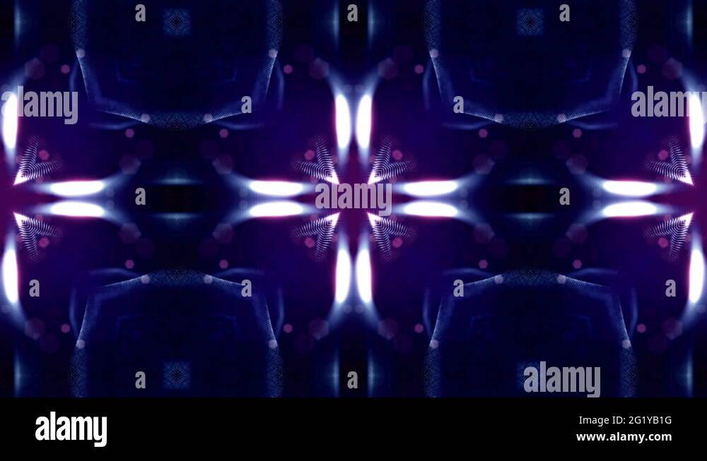 3d rendering background with particles with depth of field. Loop ...