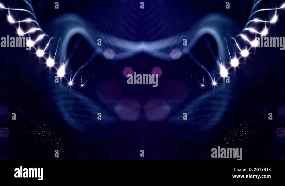 3d rendering background with particles with depth of field. Loop animation Stock Video Footage ...