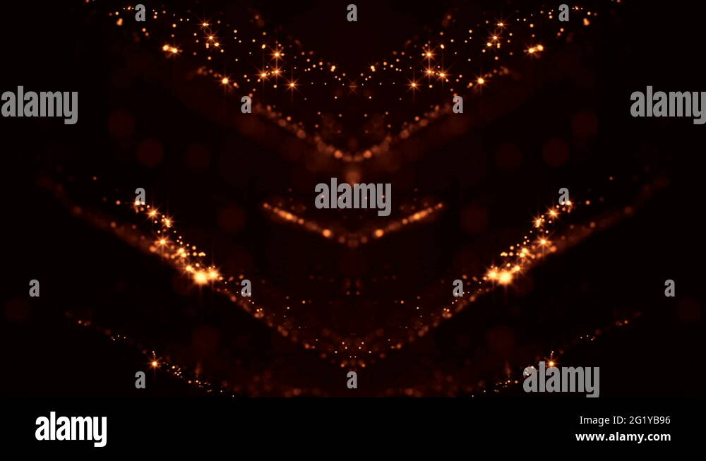 3d rendering background with particles with depth of field. Loop ...