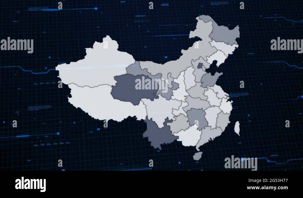 China network map Stock Video Footage - Alamy