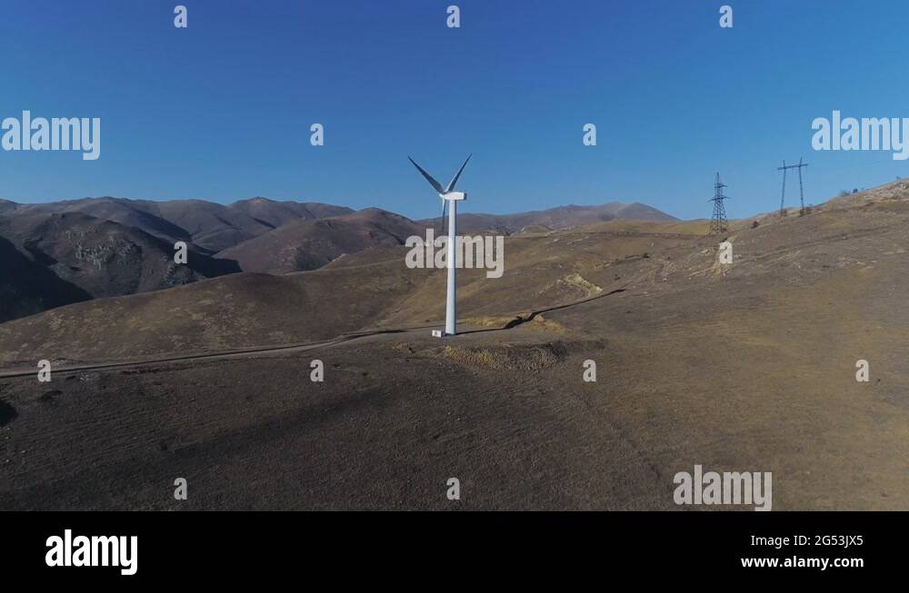 Wind power windmill station production energy Stock Video Footage - Alamy