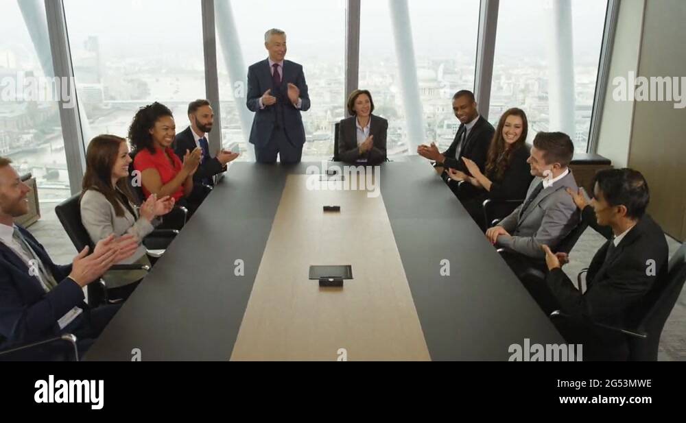 Business team clapping in meeting Stock Videos & Footage - HD and 4K ...