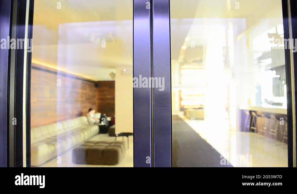 Elevator doors opening and closing Stock Video Footage - Alamy