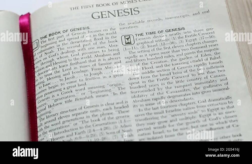Book genesis Stock Videos & Footage - HD and 4K Video Clips - Alamy