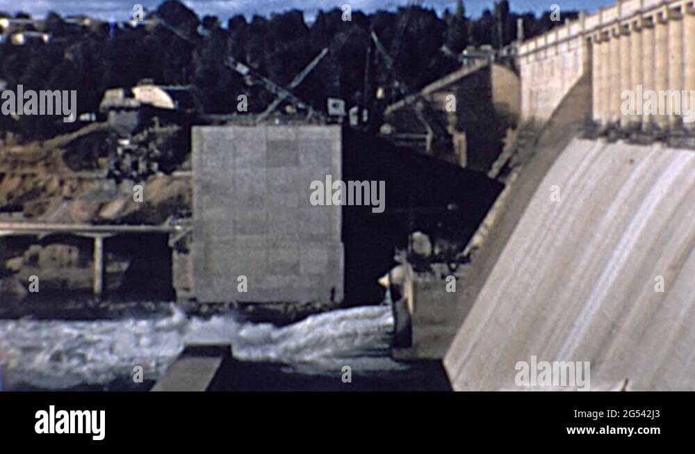 1960s Hume Dam Australia Hydro Power Murray River Vintage Old Film Home ...